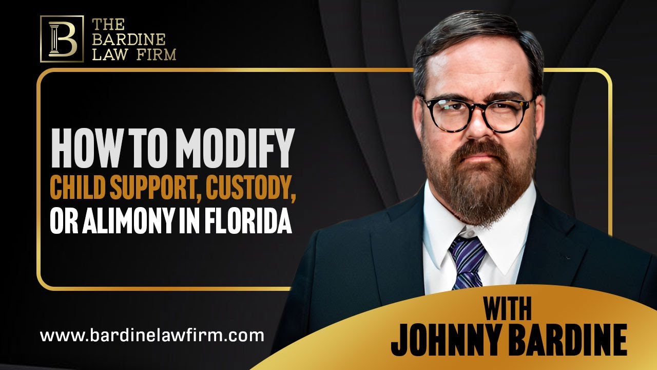 How to Modify Child Support, Custody, or Alimony in Florida - YouTube
