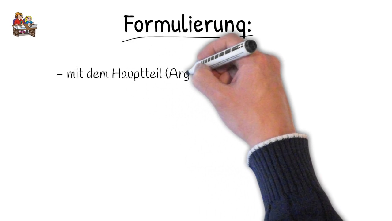 Eine Stellungnahme formulieren - YouTube