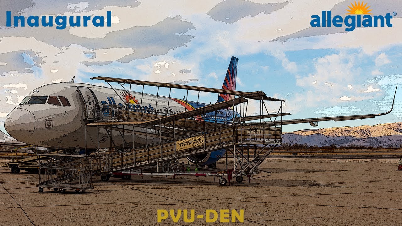 Allegiant Inaugural (Party) Flight From Provo to Denver | Trip Report ...