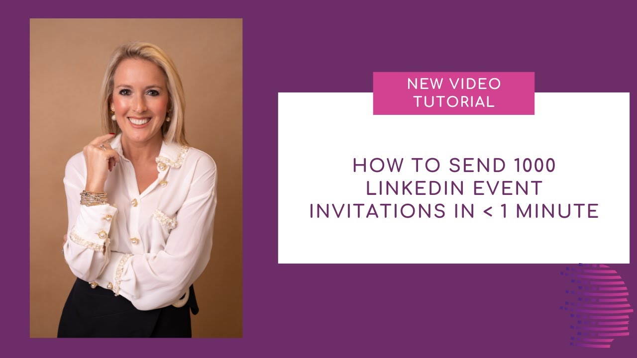 How to send 1000 LinkedIn Event Invitations in less than 1 minute - YouTube