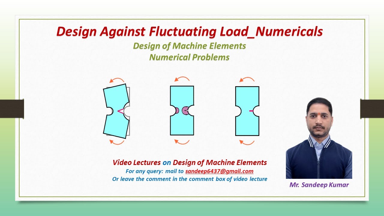 Numericals on Design Against Fluctuating Load - YouTube