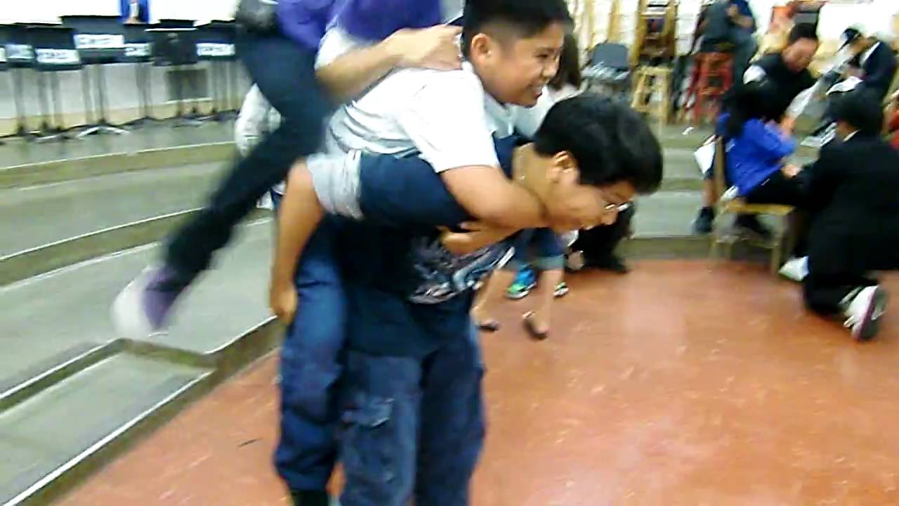 Attempt of Double Piggy Back Ride - YouTube