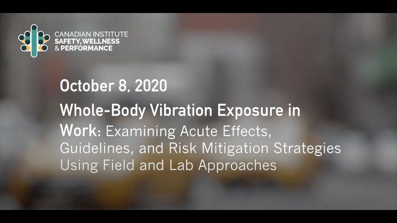 Whole-Body Vibration Exposure in Work: Acute Effects, Guidelines, and ...