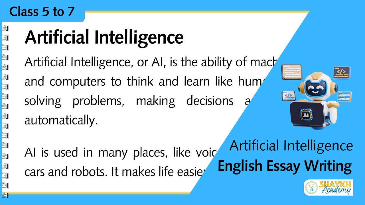 Easy Essay on Artificial Intelligence 🤖 | Write an essay on AI | Essay ...