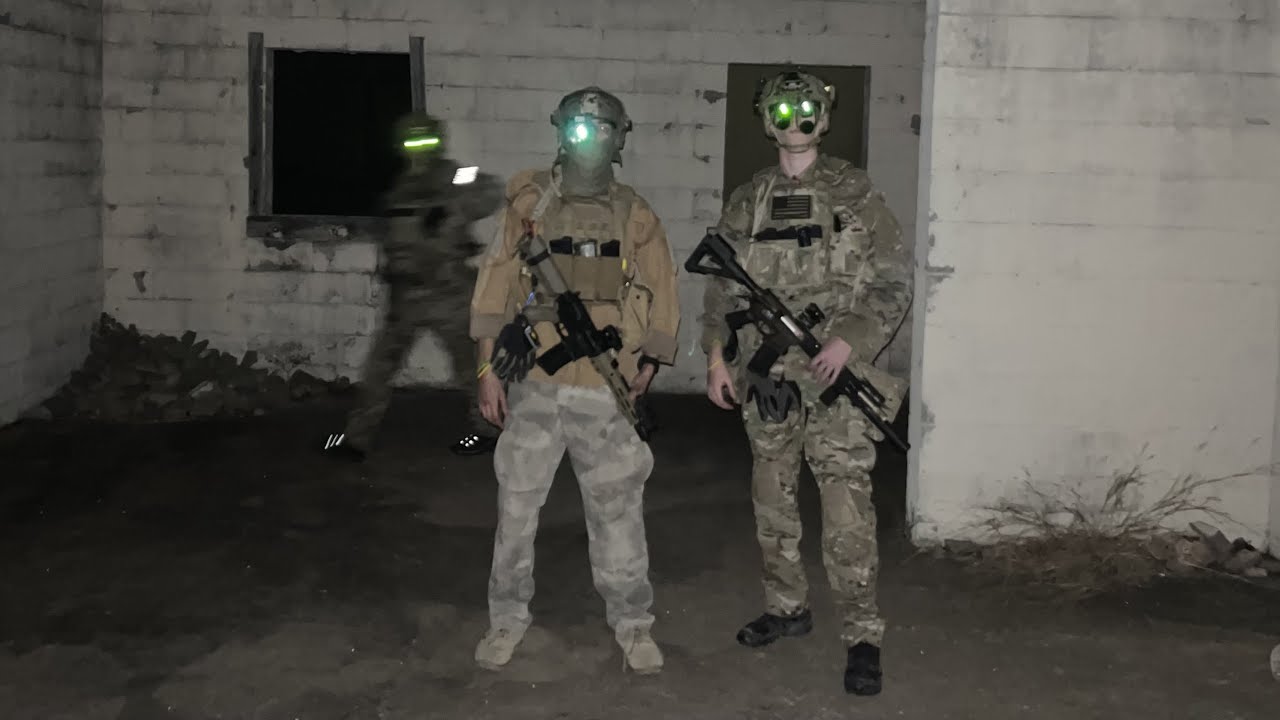Using TEMU Night Vision for MilSim ft. Panda Airsoft - YouTube
