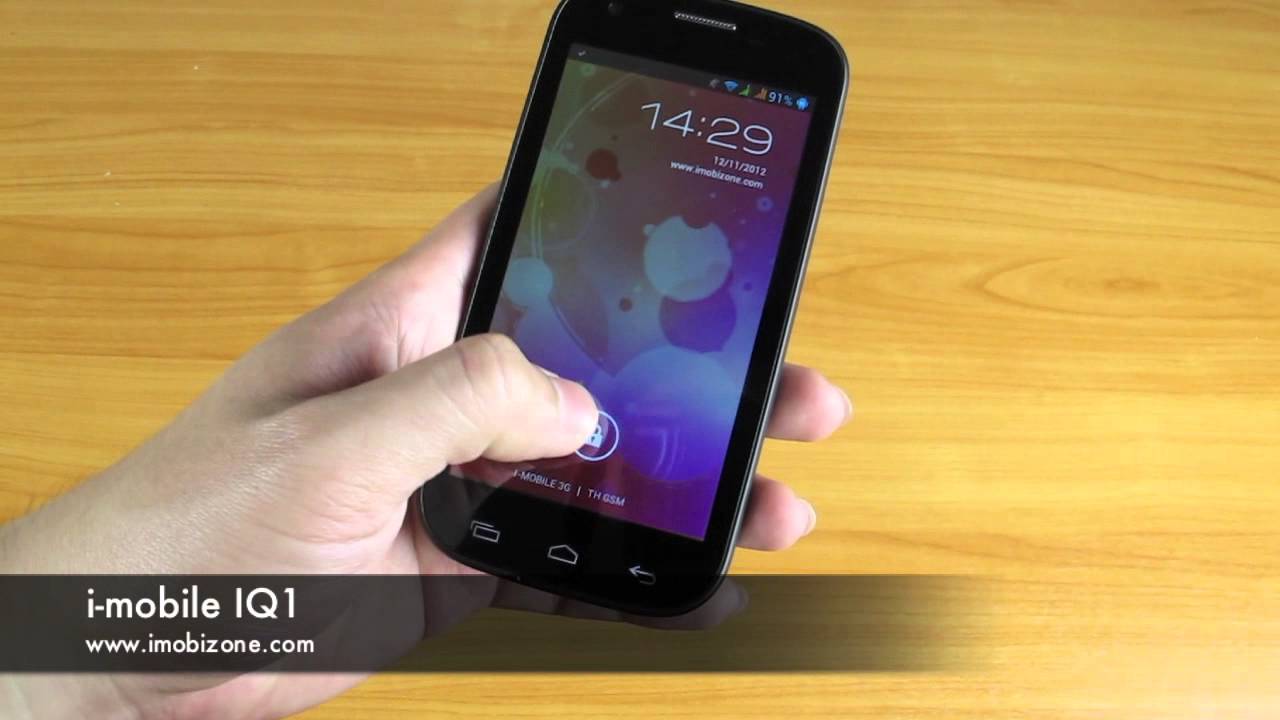 Review i-mobile IQ1 Android Smartphone Analog TV - YouTube