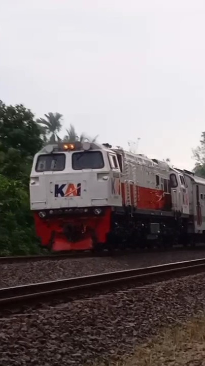 Kereta Api Rajabasa Ditarik Lok CC 206 - YouTube