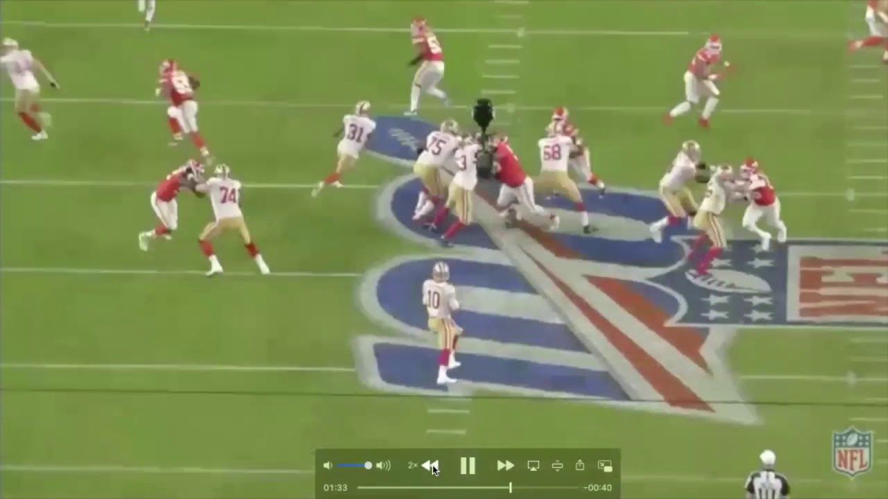 San Francisco Fullback Bluff PlayAction Pass - YouTube