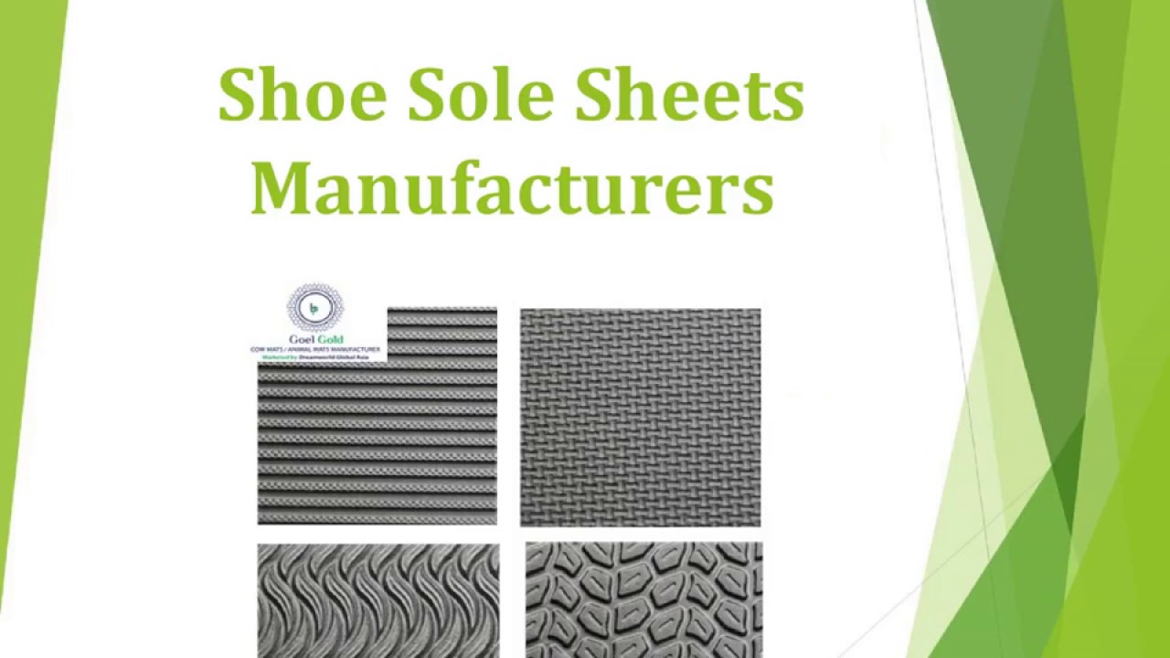Shoe Sole Sheets Manufacturers - YouTube