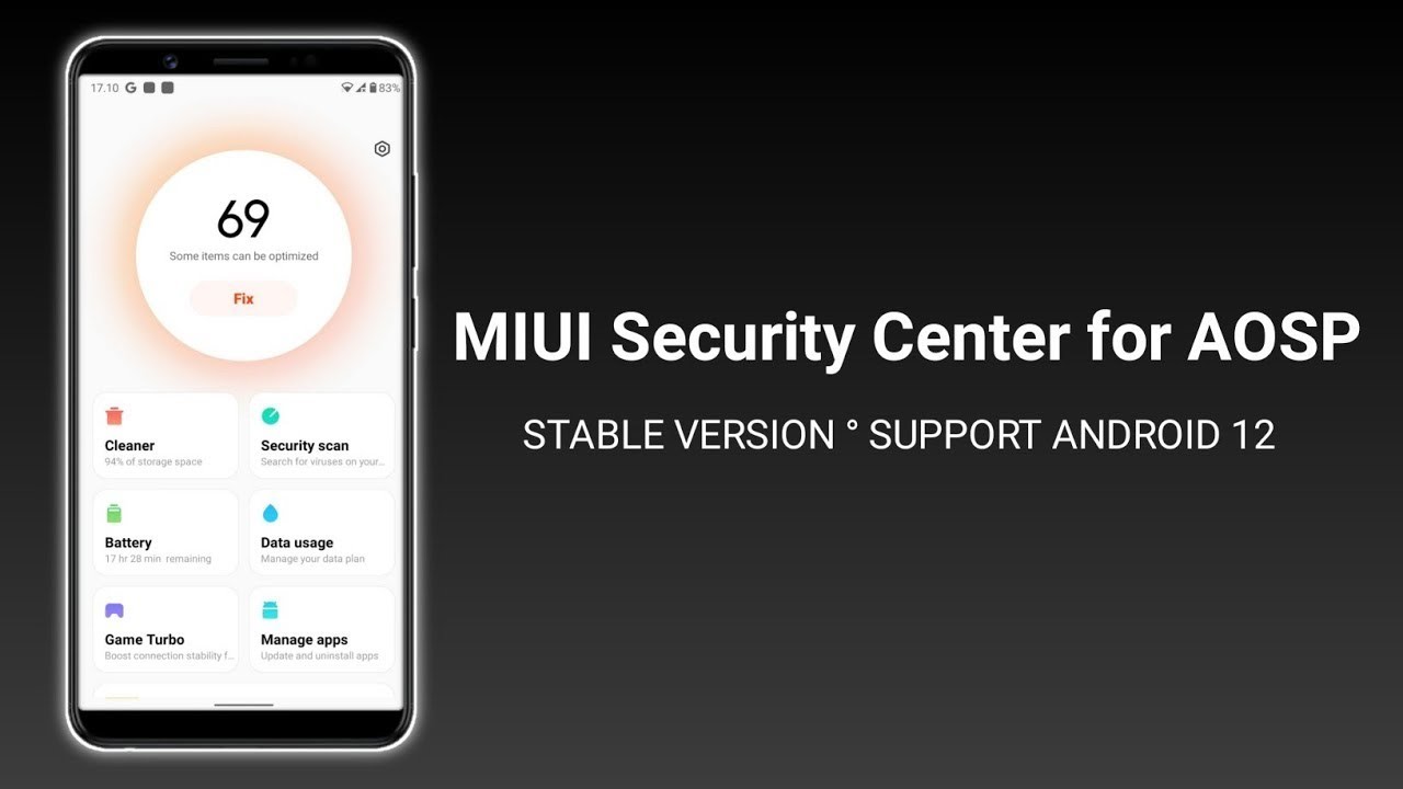 UPDATE MIUI Security Center With Game Turbo for Custom ROM (AOSP ...