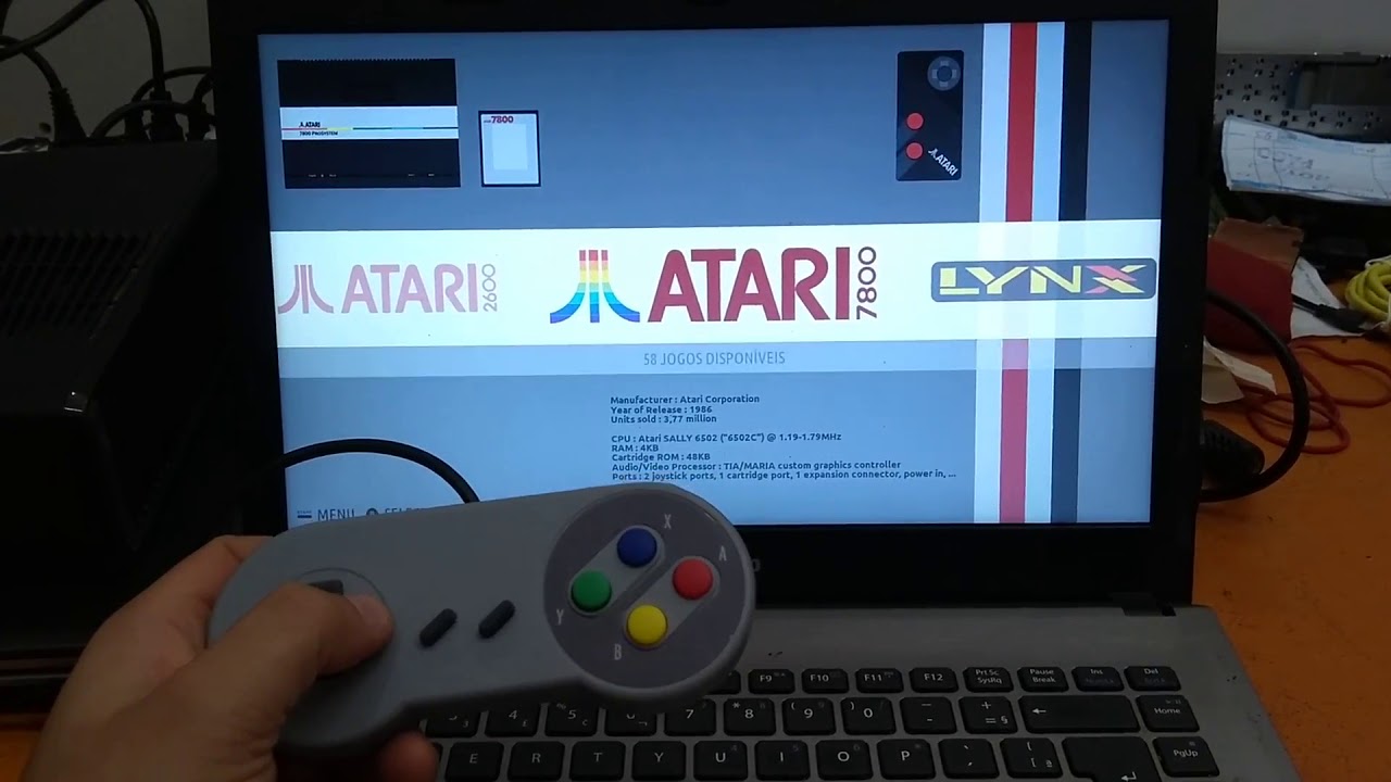 Notebook com Recalbox - Retrô Games - 15.000 jogos - YouTube