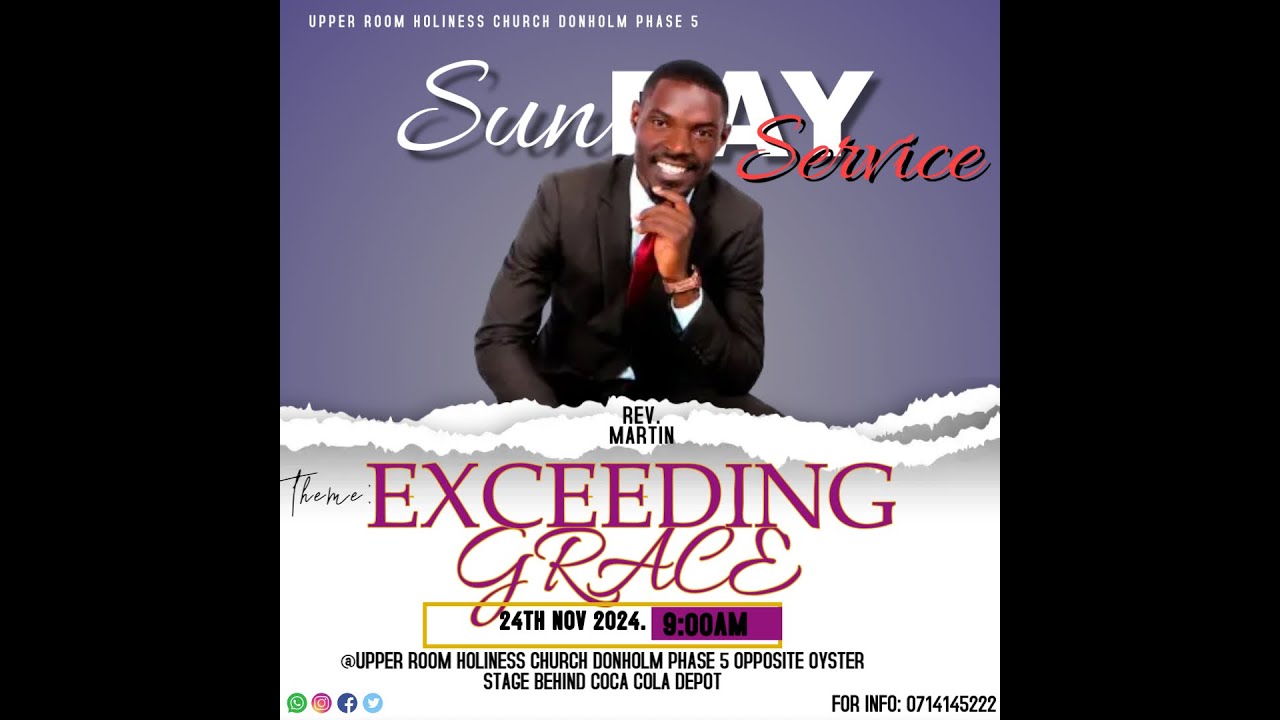 EXCEEDING GRACE LIVE SERVICE WITH REV MARTIN - YouTube
