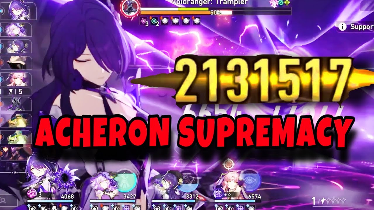 ACHERON Auto Clear Tides of War Honkai Star Rail Video - YouTube
