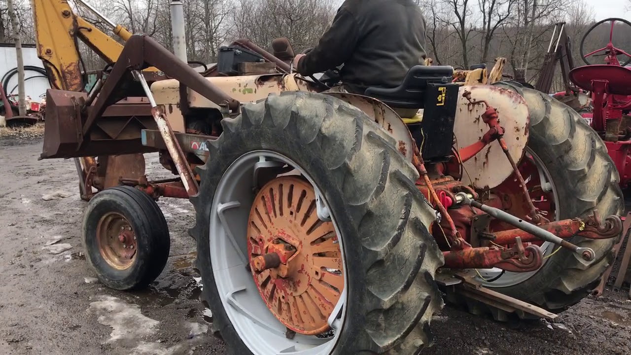 Case 611B tractor, runs - YouTube
