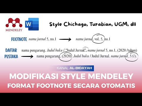 Cara Mengubah dan Melengkapi Format Sitasi "FOOTNOTE" Pada Mendeley ...