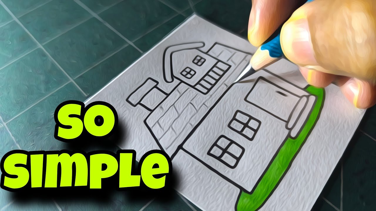 PENCIL Drawing Secrets That Will Make Your House Drawing AMAZING - YouTube