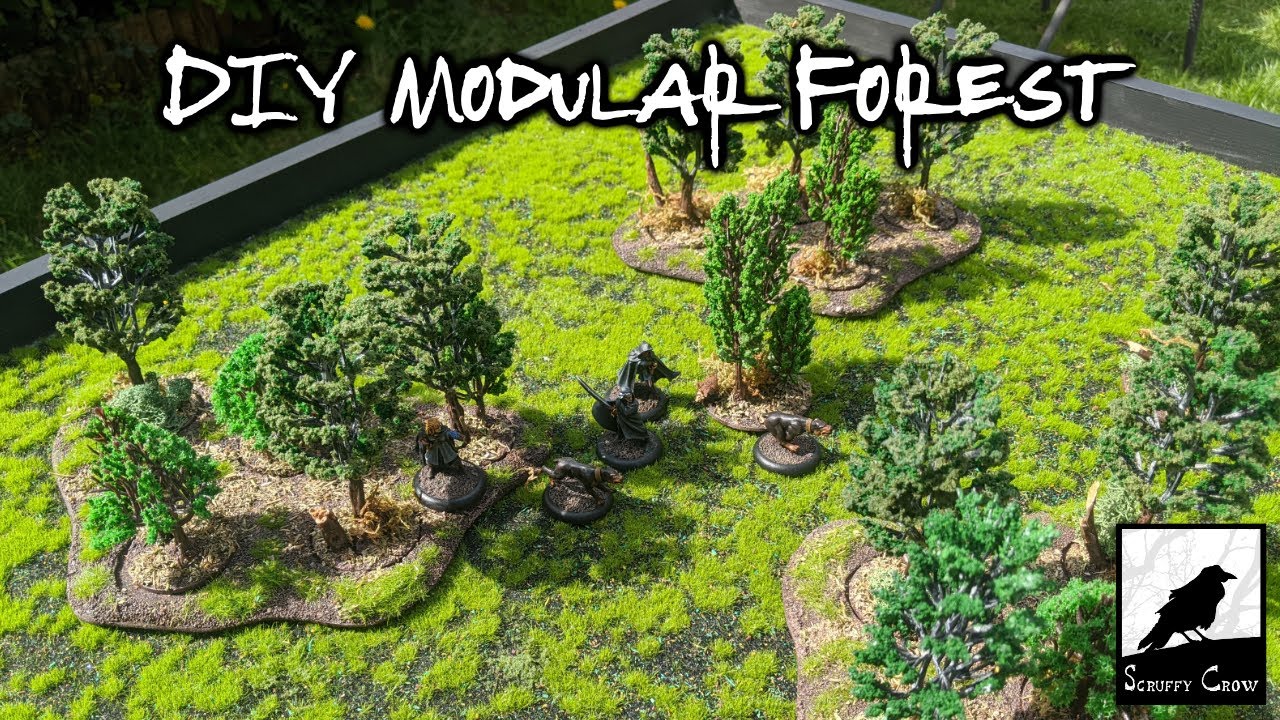 DIY Modular Forest, For Oathmark and Rangers of Shadowdeep - YouTube