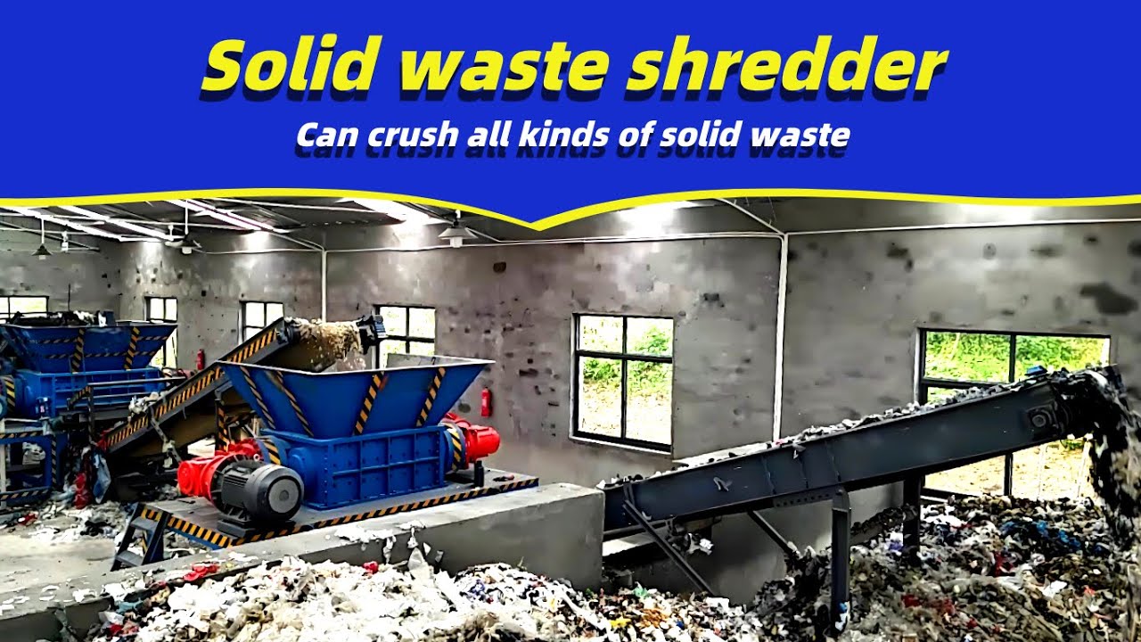 Solid Waste Shredder System in Action: Efficiently Handling Various ...
