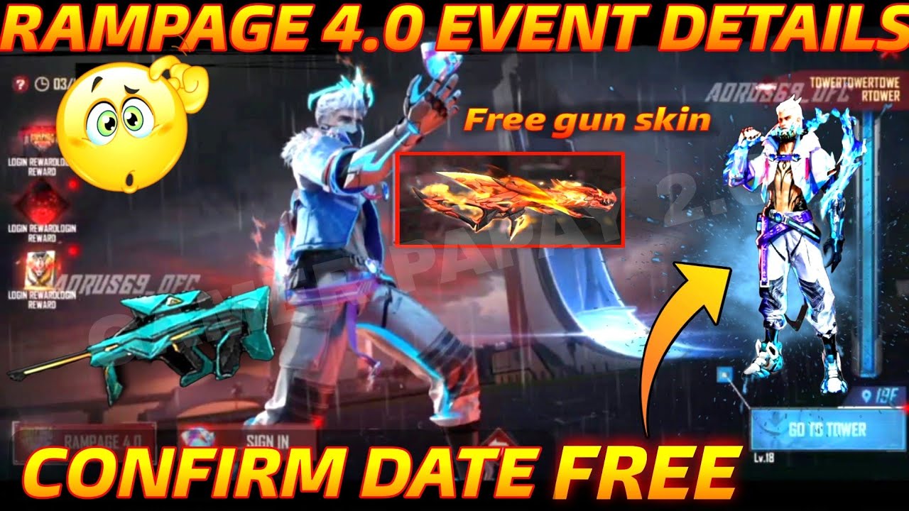 Free fire Rampage 4.0 || Rampage Event 4.0 Interface || FF rampage ...