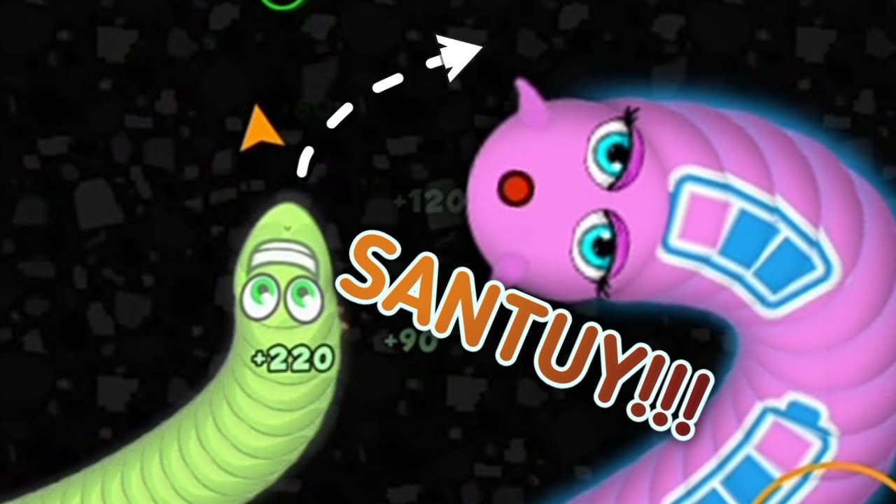 WormsZone.io | Caciang Santuy Terbesar Di Dunia!!! Cacing Alsaka ...