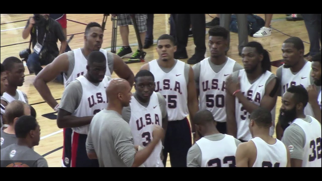 TEAM USA MENS BASKETBALL PRACTICE PART 1 HoopJab - YouTube