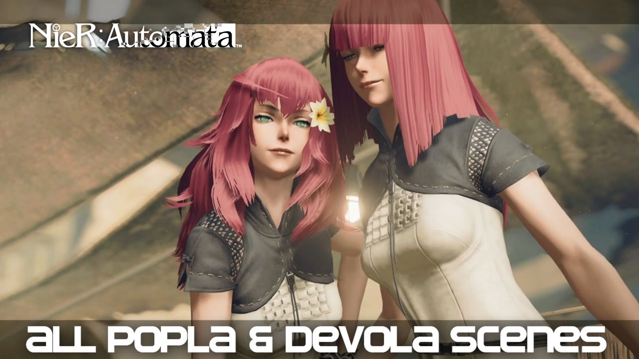 Nier Automata: All Popola & Devola Scenes - YouTube