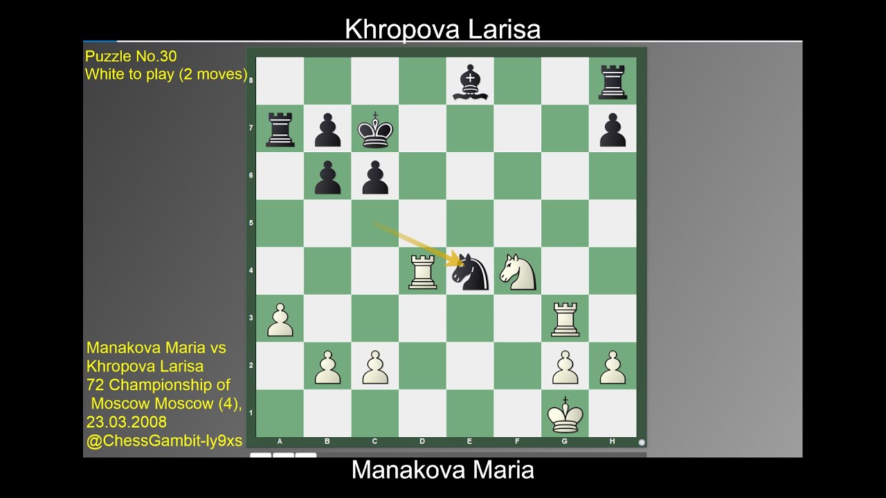 Manakova Maria vs Khropova Larisa *Puzzle No 30 - YouTube