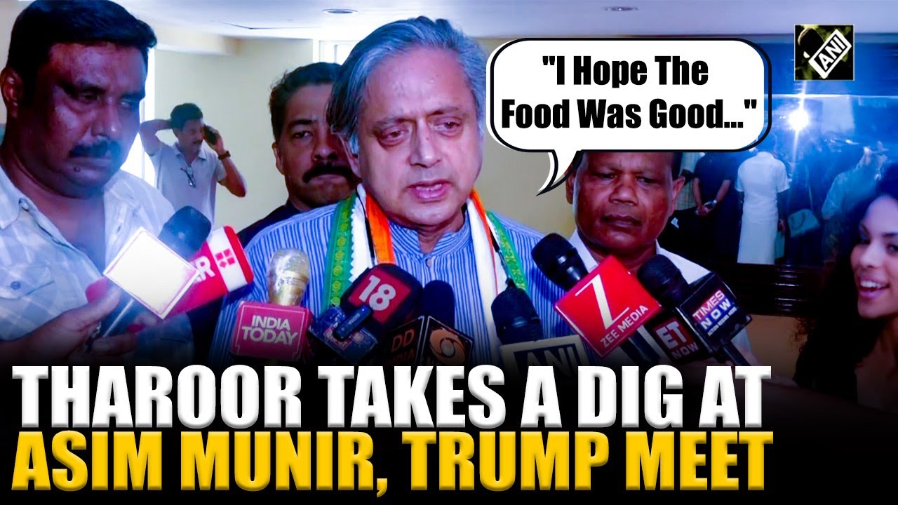 "I hope the food was good,” quips Tharoor as he berates Trump’s meet ...