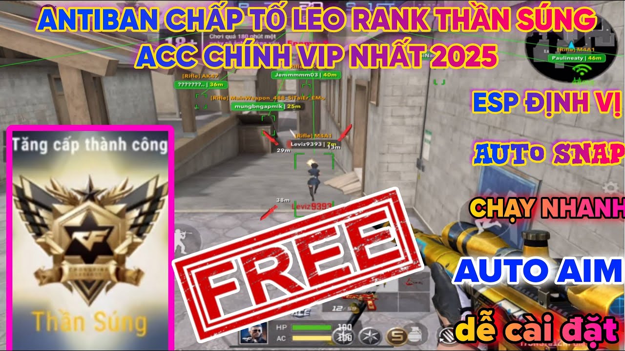HACK CF CROSSFIRE LEGNENDS VNG FREE ESP, AIMBOT. CHẤP TỐ RANK THẦN SÚNG ...