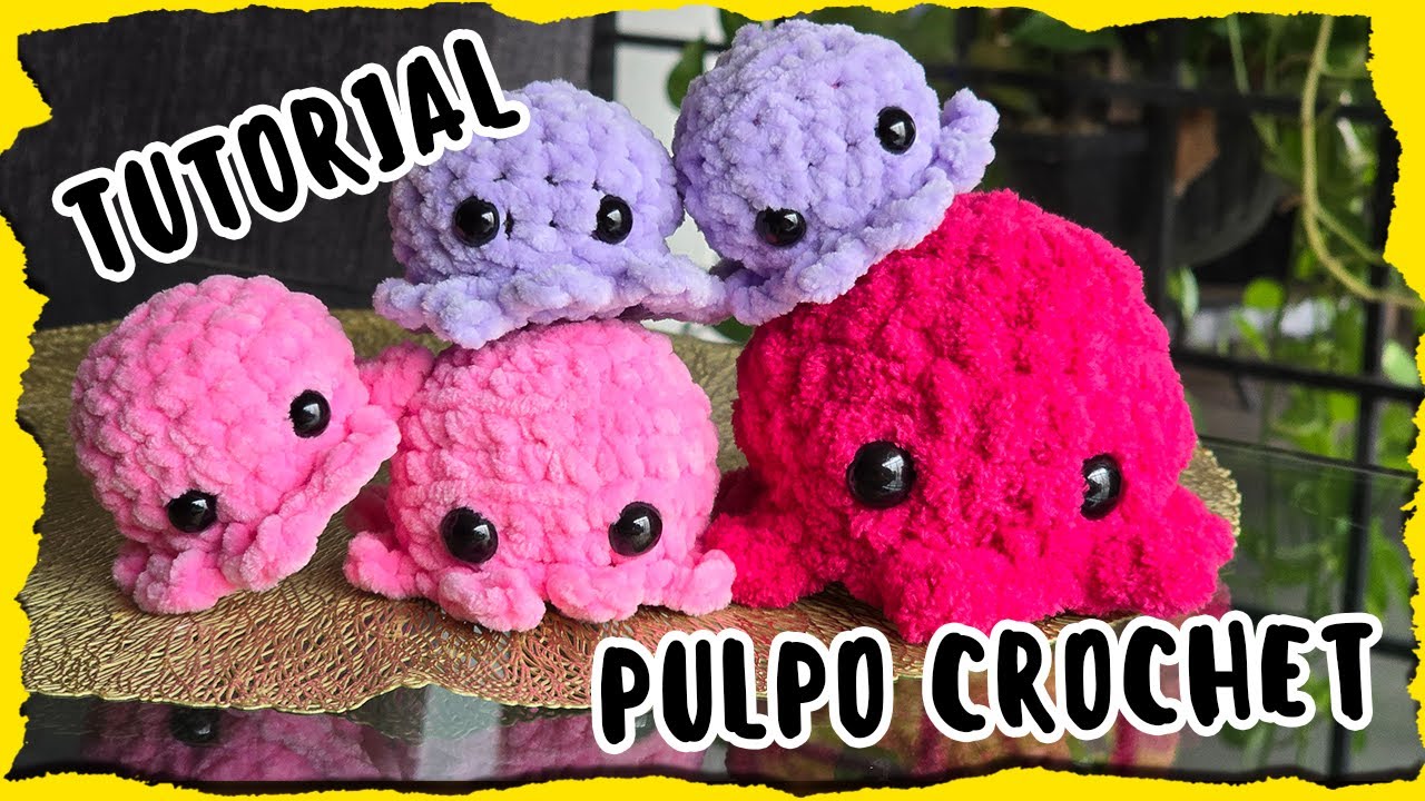 Tutorial: Cómo hacer pulpito en crochet - YouTube
