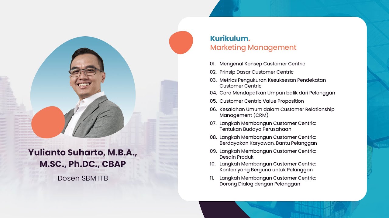 Kurikulum Mini MBA - Marketing Management - YouTube