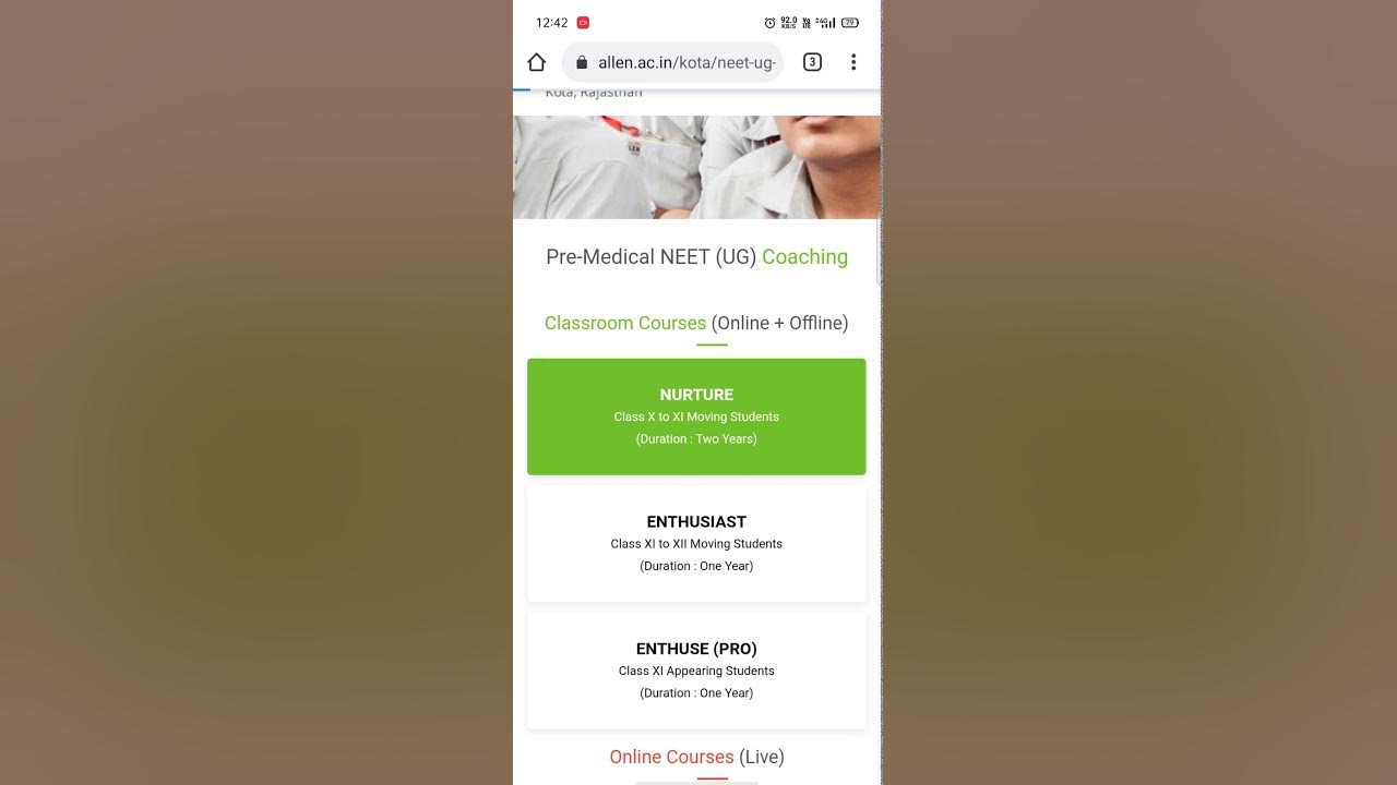 Fee Structure Of Allen Career Institute Kota For JEE And NEET Students fee-structure-of-allen-career-institute-kota-for-jee-and-neet-students