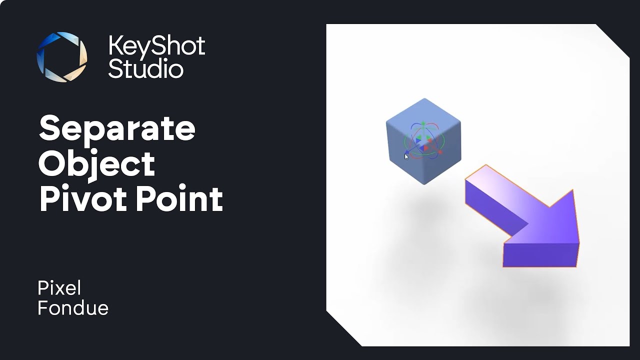KeyShot Pro Tips - Using A Separate Object As a Pivot Point - YouTube