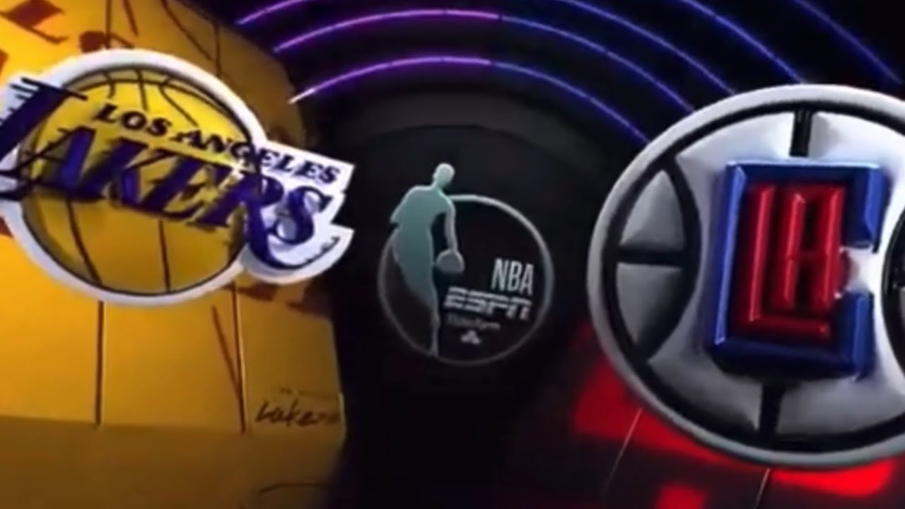 2024 NBA Basketball On ESPN Intro/Theme Lakers vs Clippers - YouTube