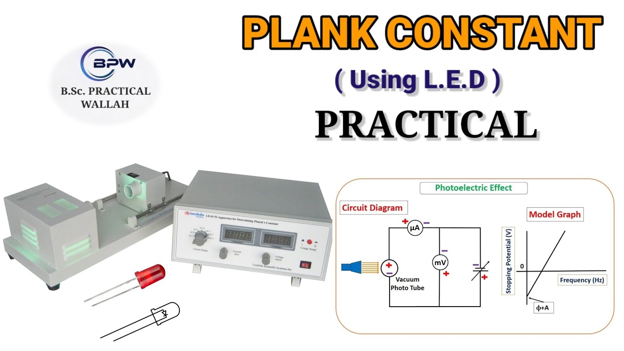 Plank Constant using L.E.D. practical - YouTube