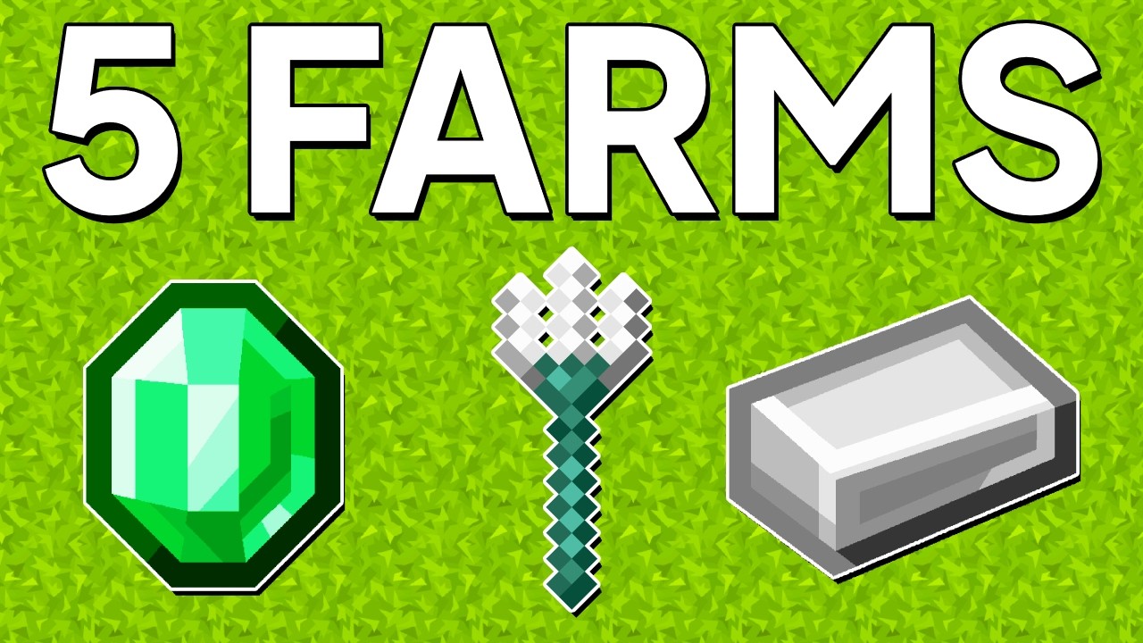5 MUST HAVE FARMS IN MINECRAFT 1.21! - YouTube