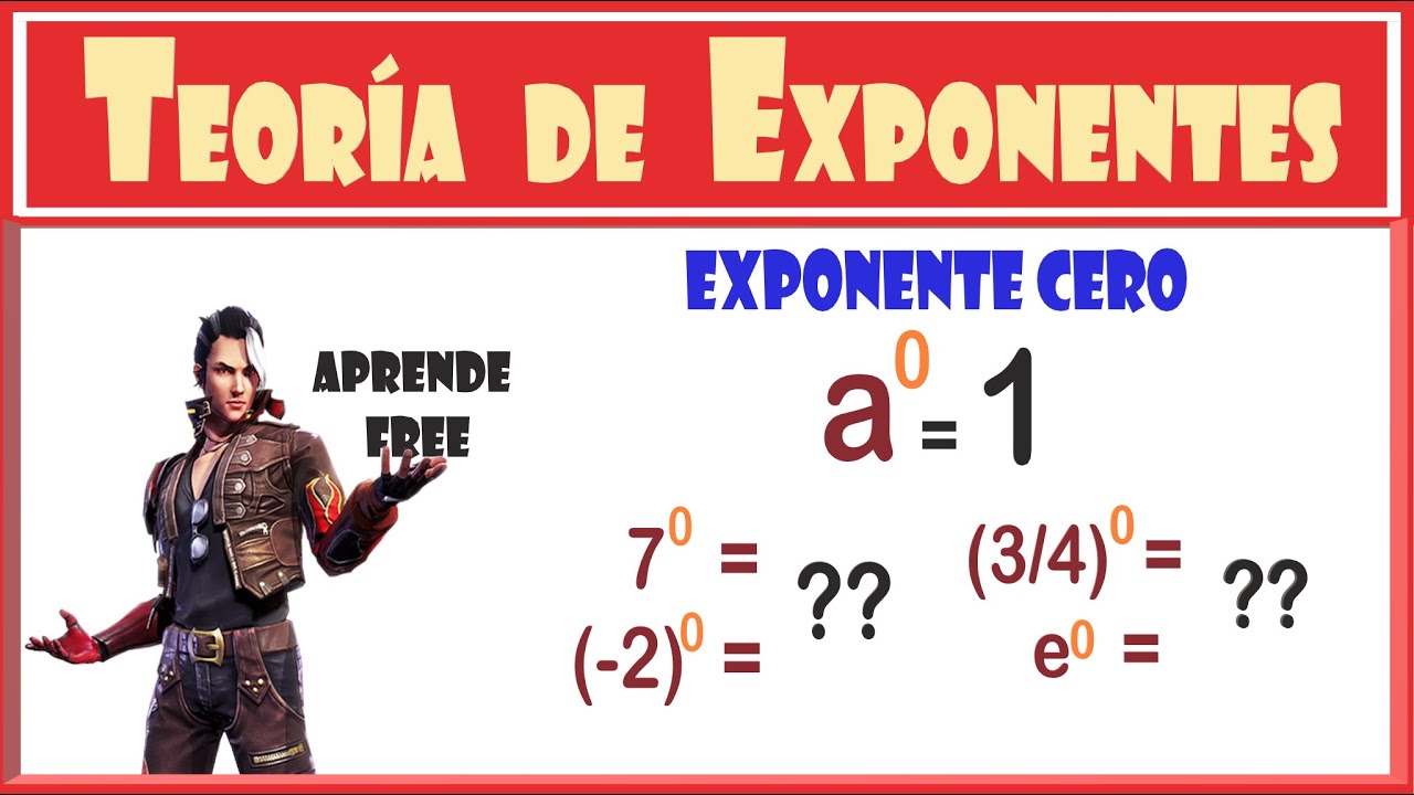 [EXPONENTE CERO] - Teoría de exponentes - ÁLGEBRA - YouTube