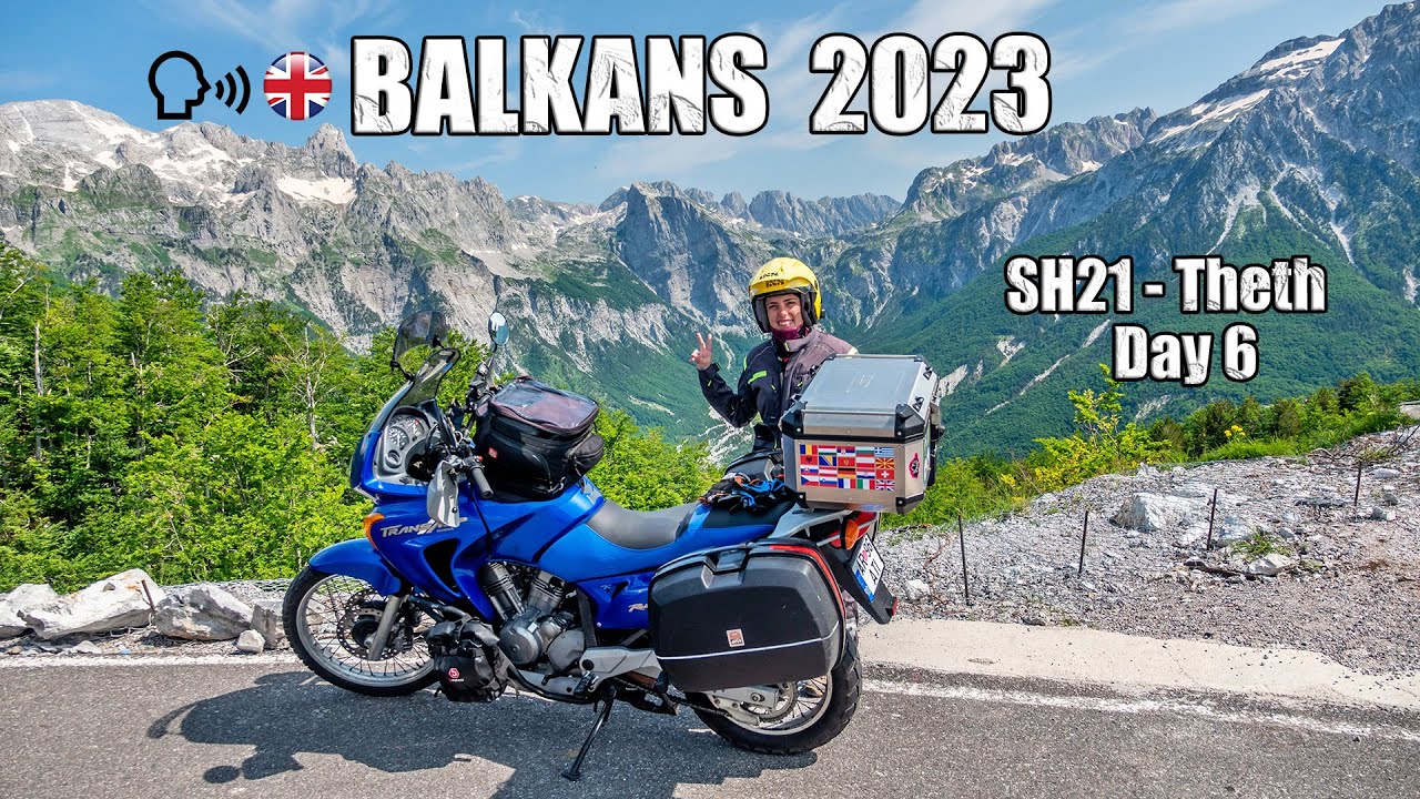 A beautiful day in Albania on the SH21 road to Theth - Day 6 - TransALP ...
