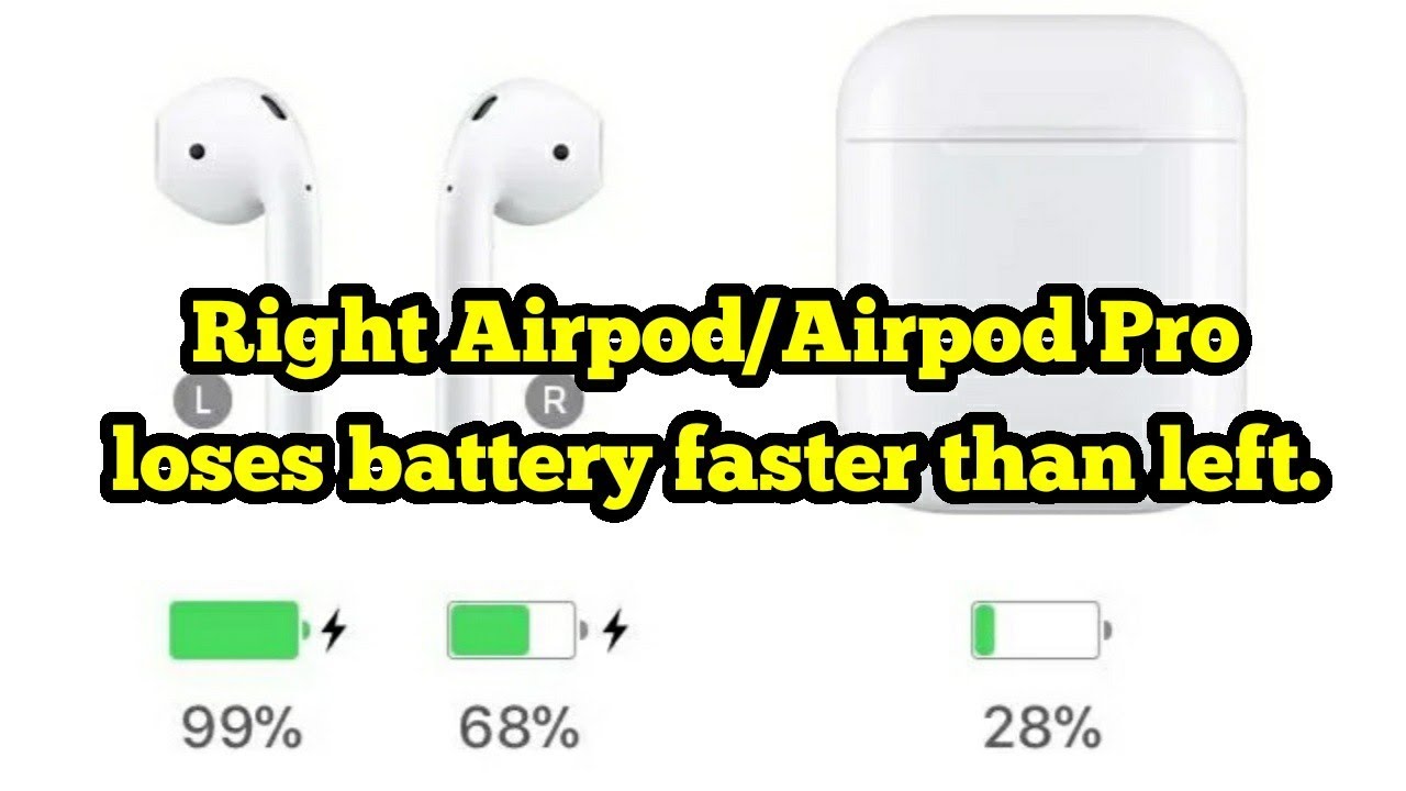 How To Fix Right Airpod Airpod Pro Loses Battery Faster Than Left how-to-fix-right-airpod-airpod-pro-loses-battery-faster-than-left