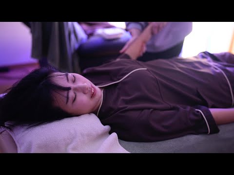 ASMR お疲れを癒す仰向けマッサージ　Japanese massage