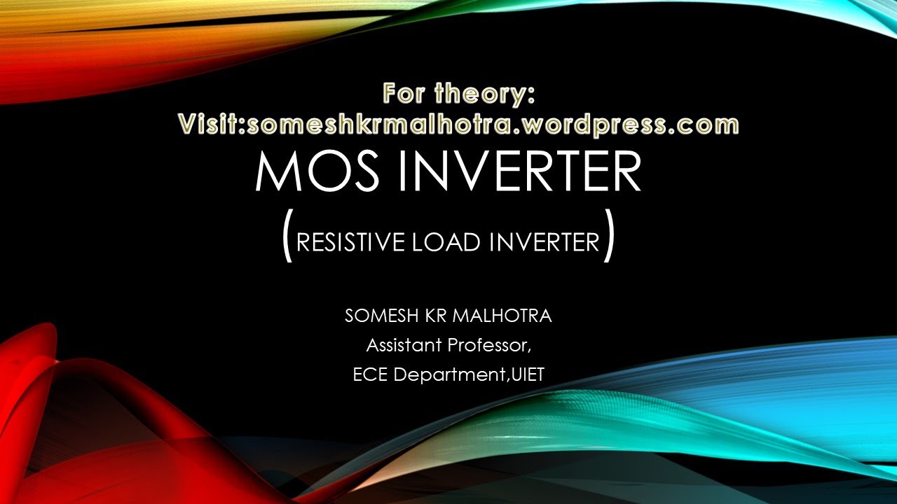 MOS Inverter (Resistive load inverter) - YouTube