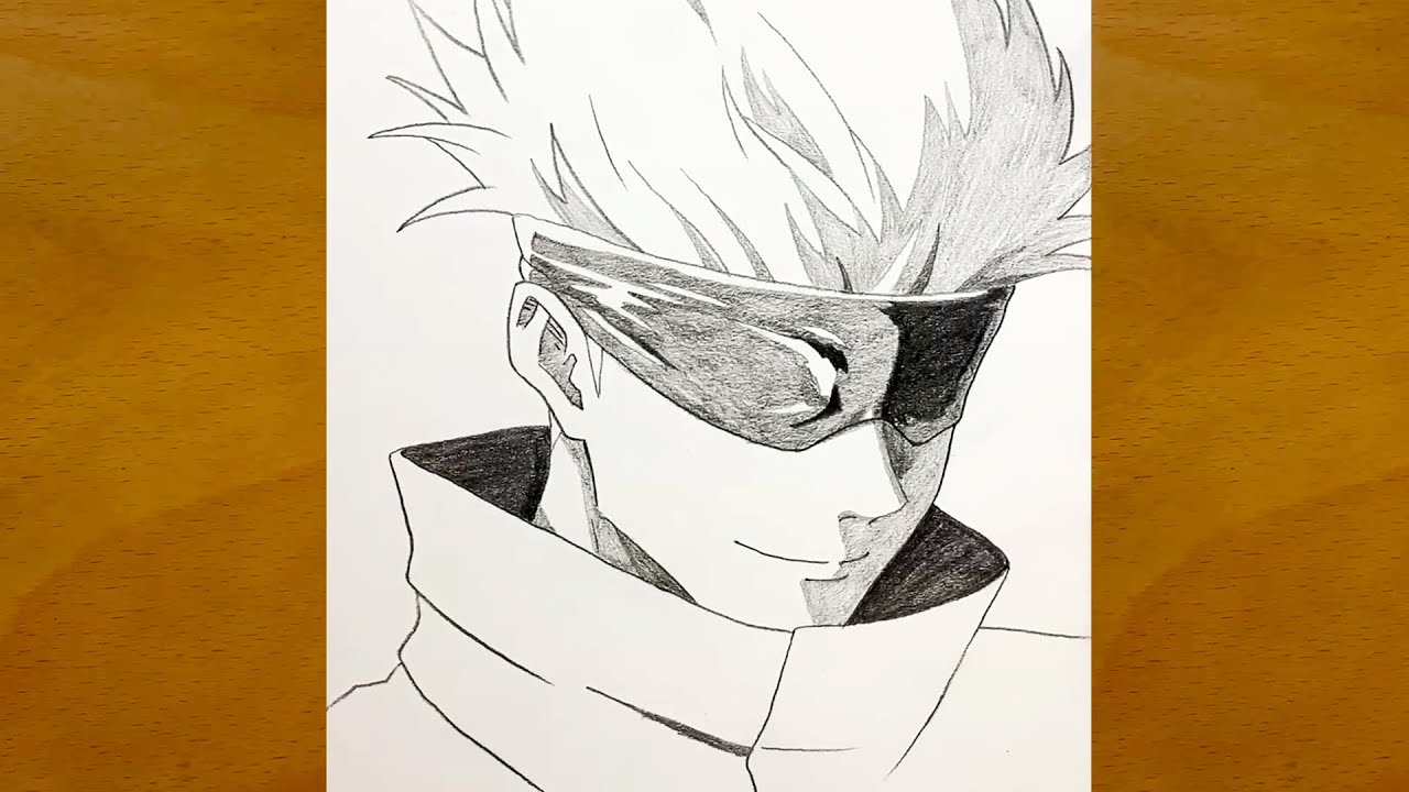 How to Draw Gojo Satoru Step by Step || Easy Anime Drawing for ...