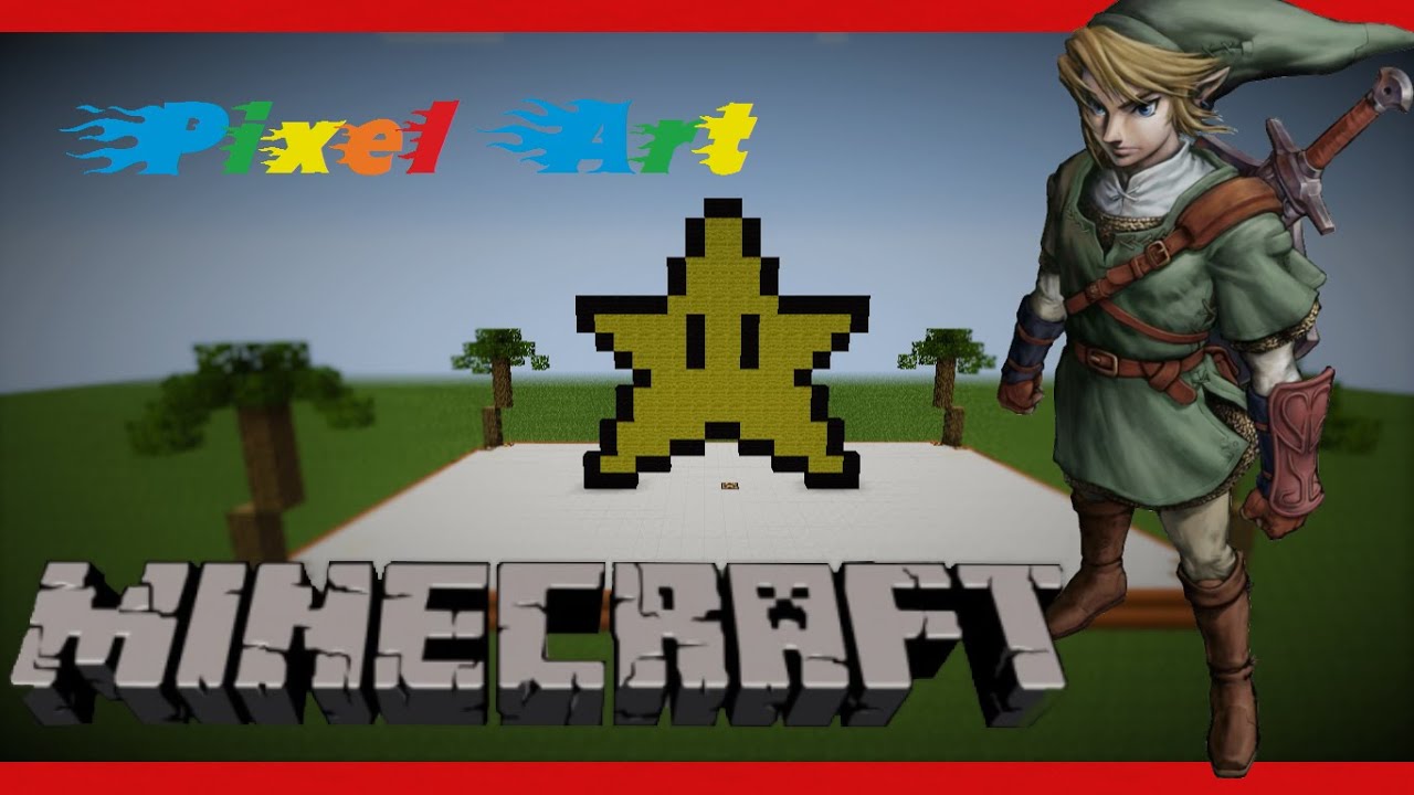 Minecraft: Come fare una Pixel Art di una Stella (Super Mario) - YouTube