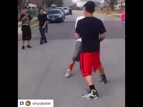 HOOD FIGHT KNOCK OUT!!!! - YouTube