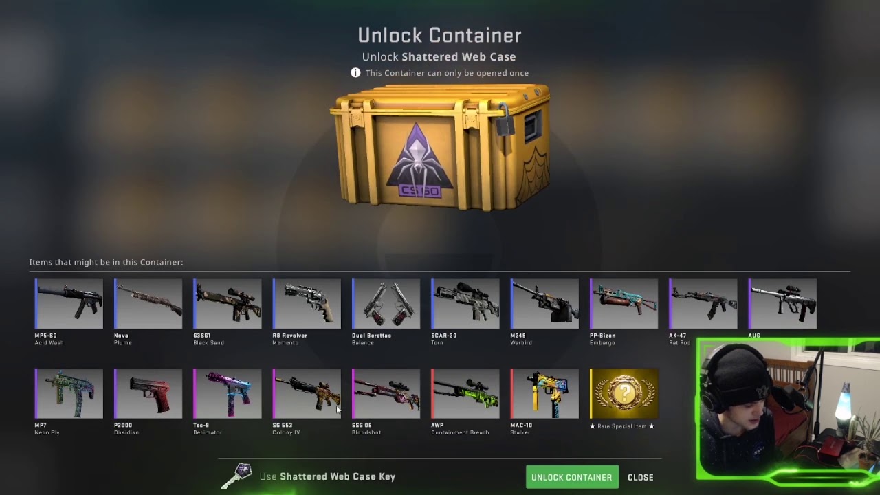 Unlocking 200 Stars + Shattered Web Collection Case Unboxing ( Cs : Go ...