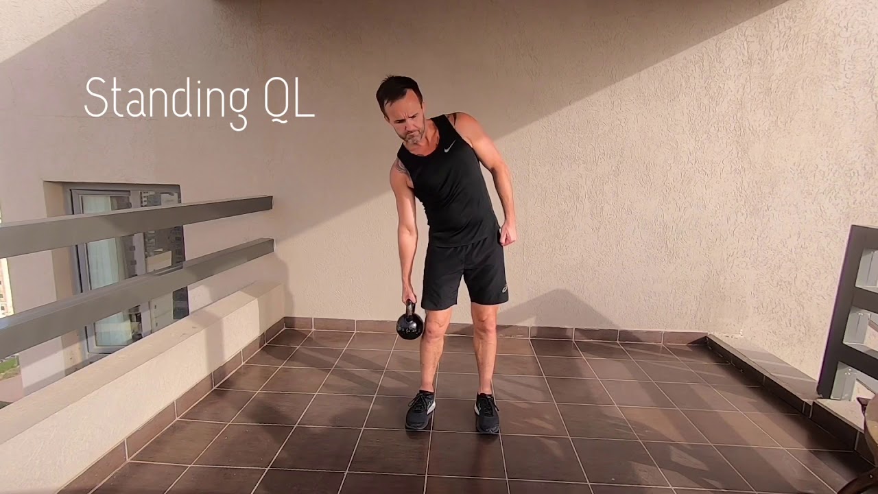 JhLifeFit Kettlebell - standing QL (quadratus lumborum) - YouTube