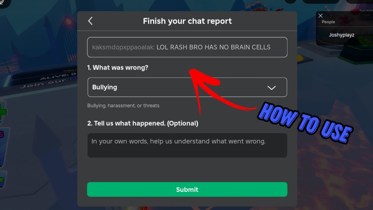 How to use New Roblox Report System - YouTube