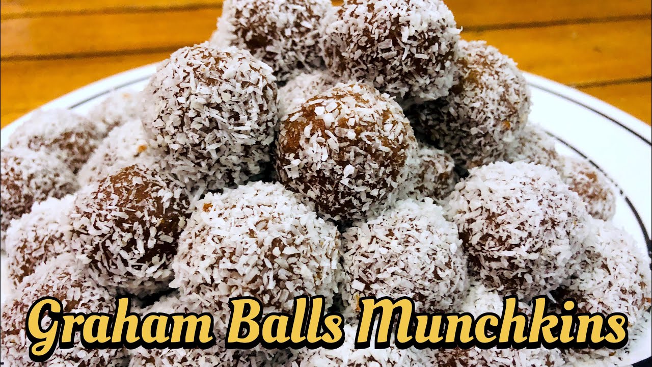 Munchkins Graham Balls Very Easy Dessert to make - YouTube