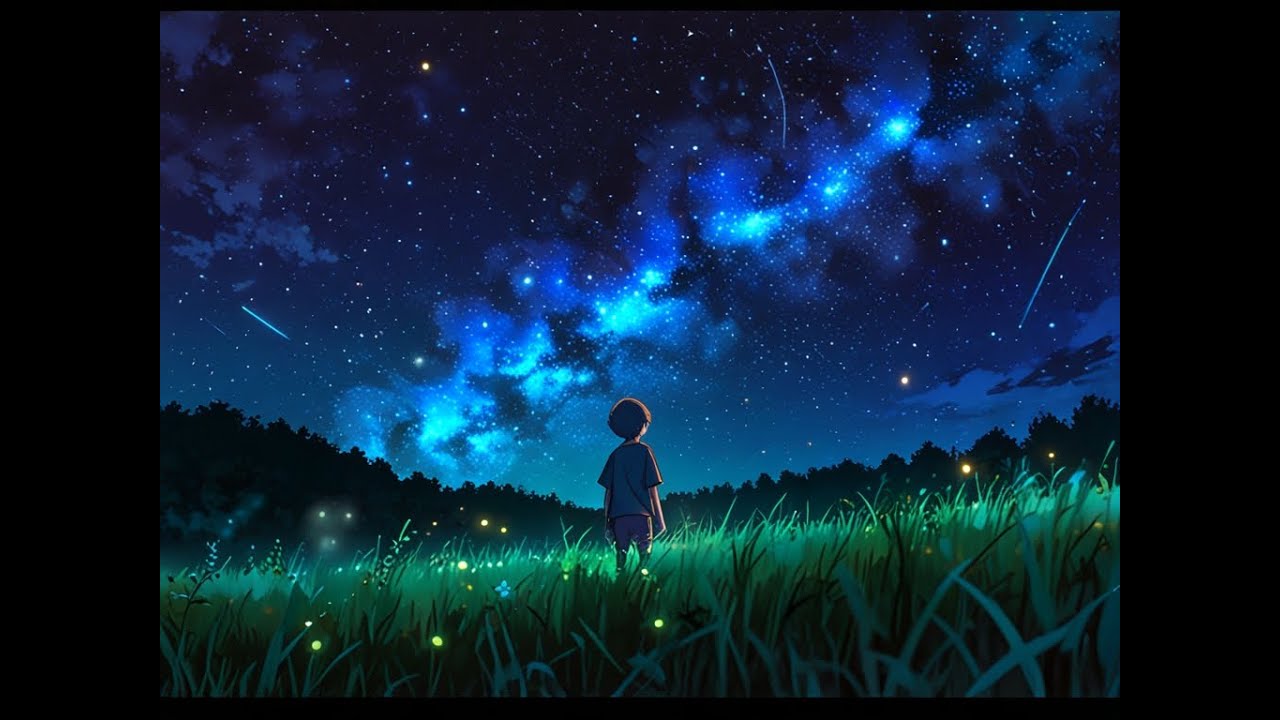 Looking up at the endless night sky~#lofi #relax #stress #relief - YouTube