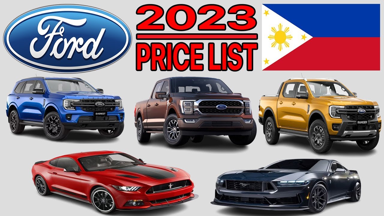 Ford Price List In The Philippines 2023 - YouTube
